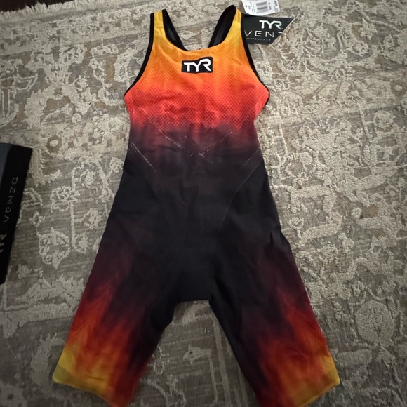 TYR | Swim | Tyr Venzo Influx Techsuit In Redblackorange | Poshmark